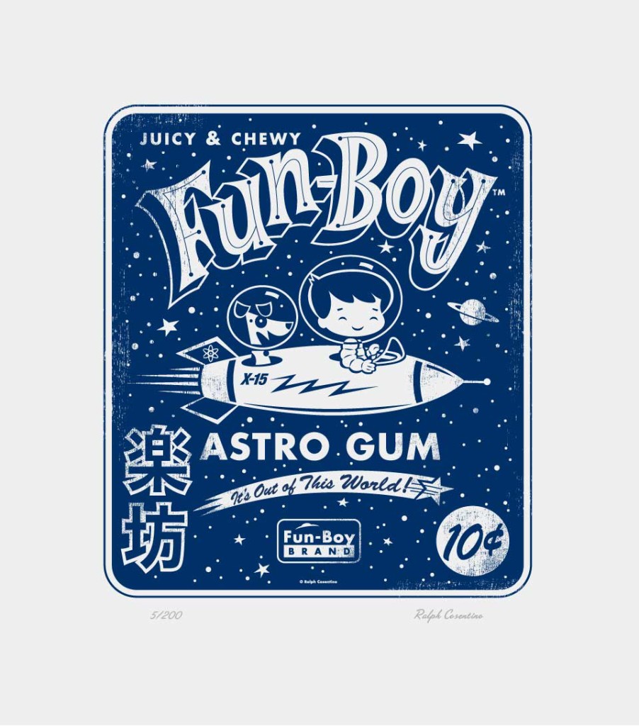 Astro-Gum Letterpress Print | ralph cosentino